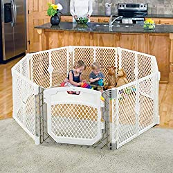 Superyard Play Yard 8 Panels with Door • Three Dogs Training